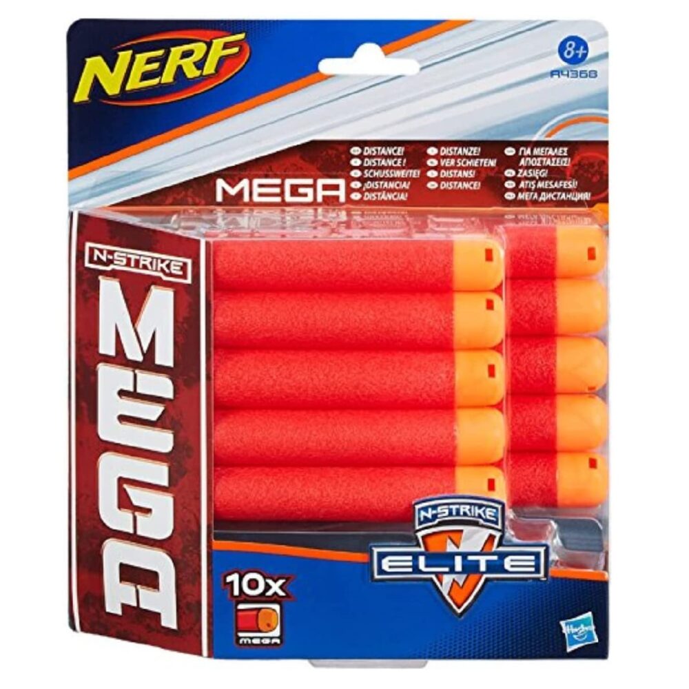 NERF N-Strike Mega Refill - 10 Mega pijlen - nerf-pijltjes.nl
