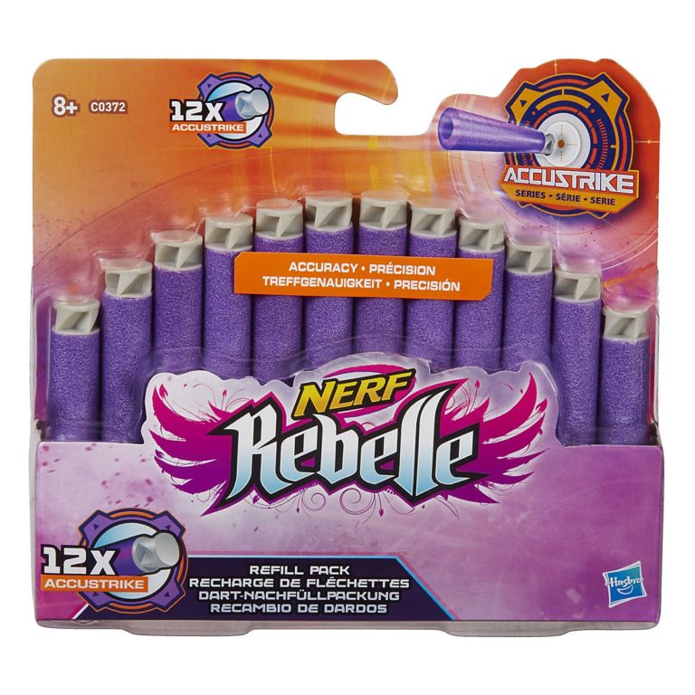 NERF Rebelle Accustrike Refill - 12 pijltjes - nerf-pijltjes.nl