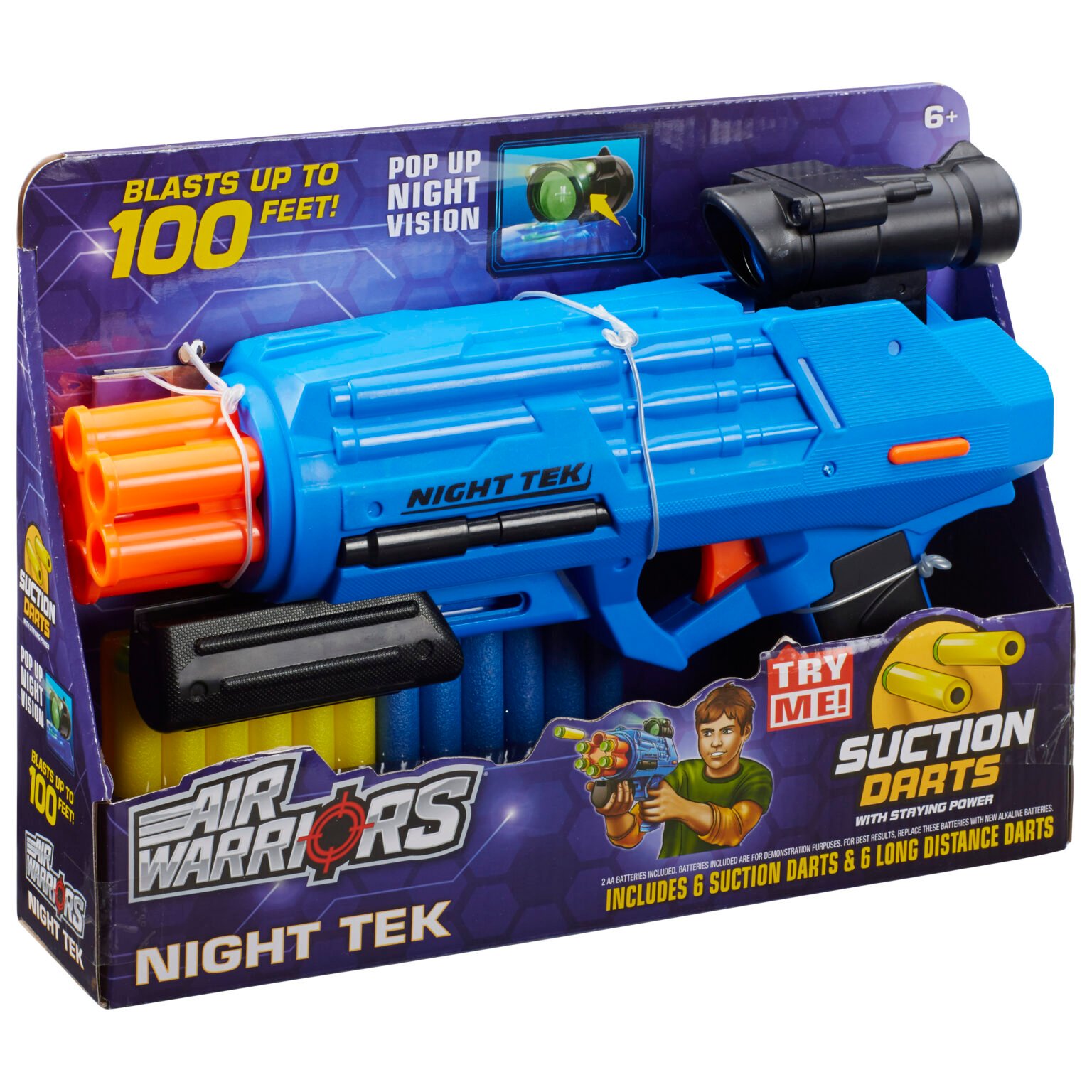 BuzzBee Air Warriors Night Tek - nerf-pijltjes.nl