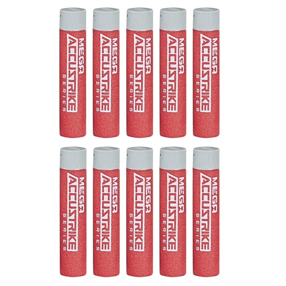 NERF Mega Accustrike Refill - 10 Mega pijlen - nerf-pijltjes.nl
