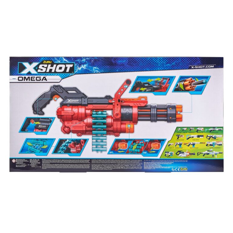 X-Shot Omega Blaster met Pijltjesriem - nerf-pijltjes.nl