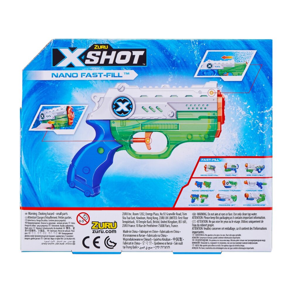 X-Shot Nano Fast-Fill Water Blaster - nerf-pijltjes.nl