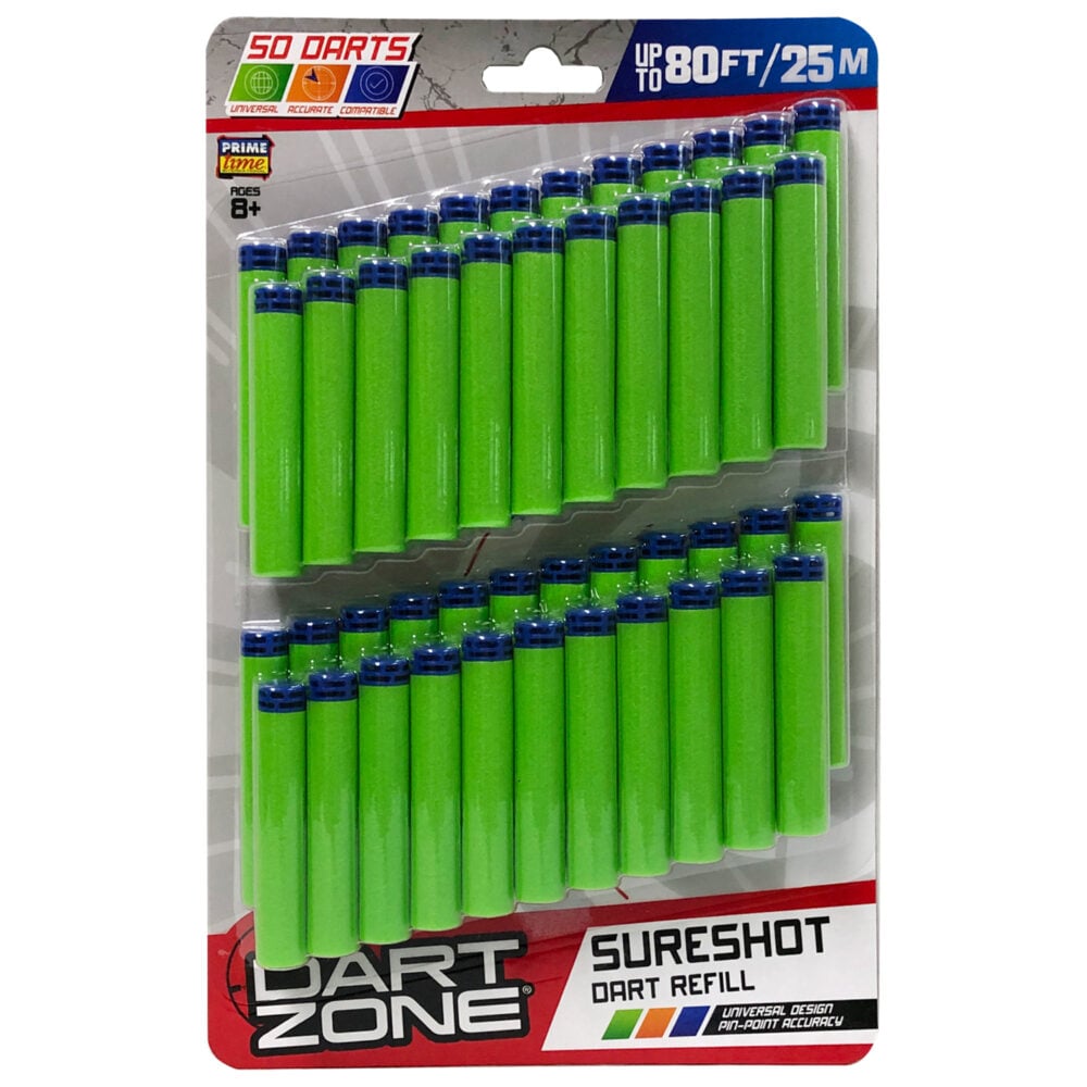 Dart Zone Sureshot Waffle Dart Refill - 50 pijltjes - nerf-pijltjes.nl