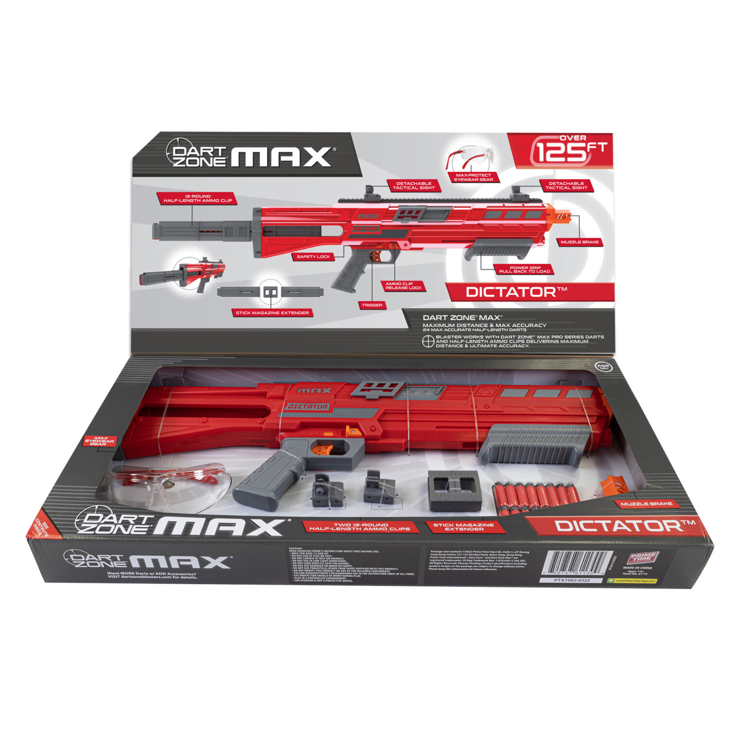 Dart Zone Max Dictator - nerf-pijltjes.nl