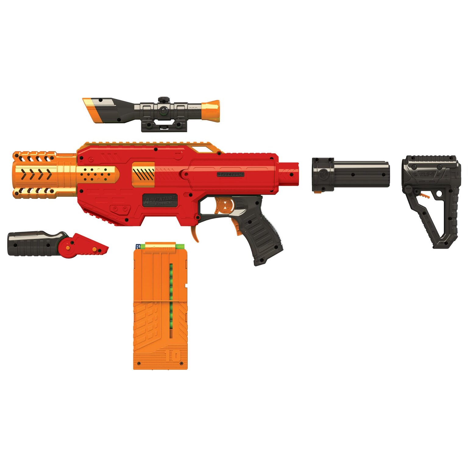 Dart Zone Spectrum - Rood - nerf-pijltjes.nl