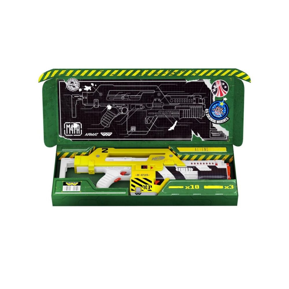 NERF LMTD ALIENS M41-A Pulse Blaster - nerf-pijltjes.nl