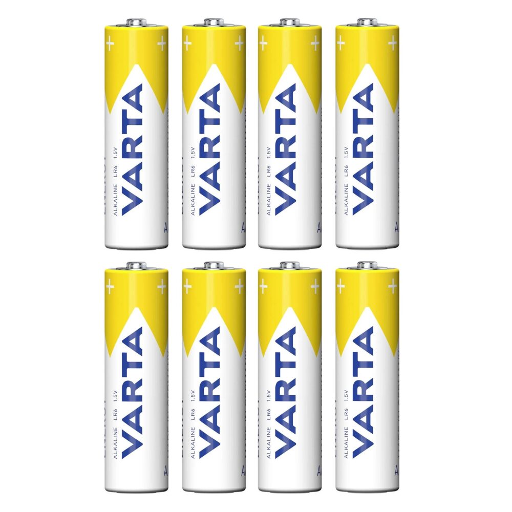 Varta Alkaline AA Batterijen - 8 stuks - nerf-pijltjes.nl