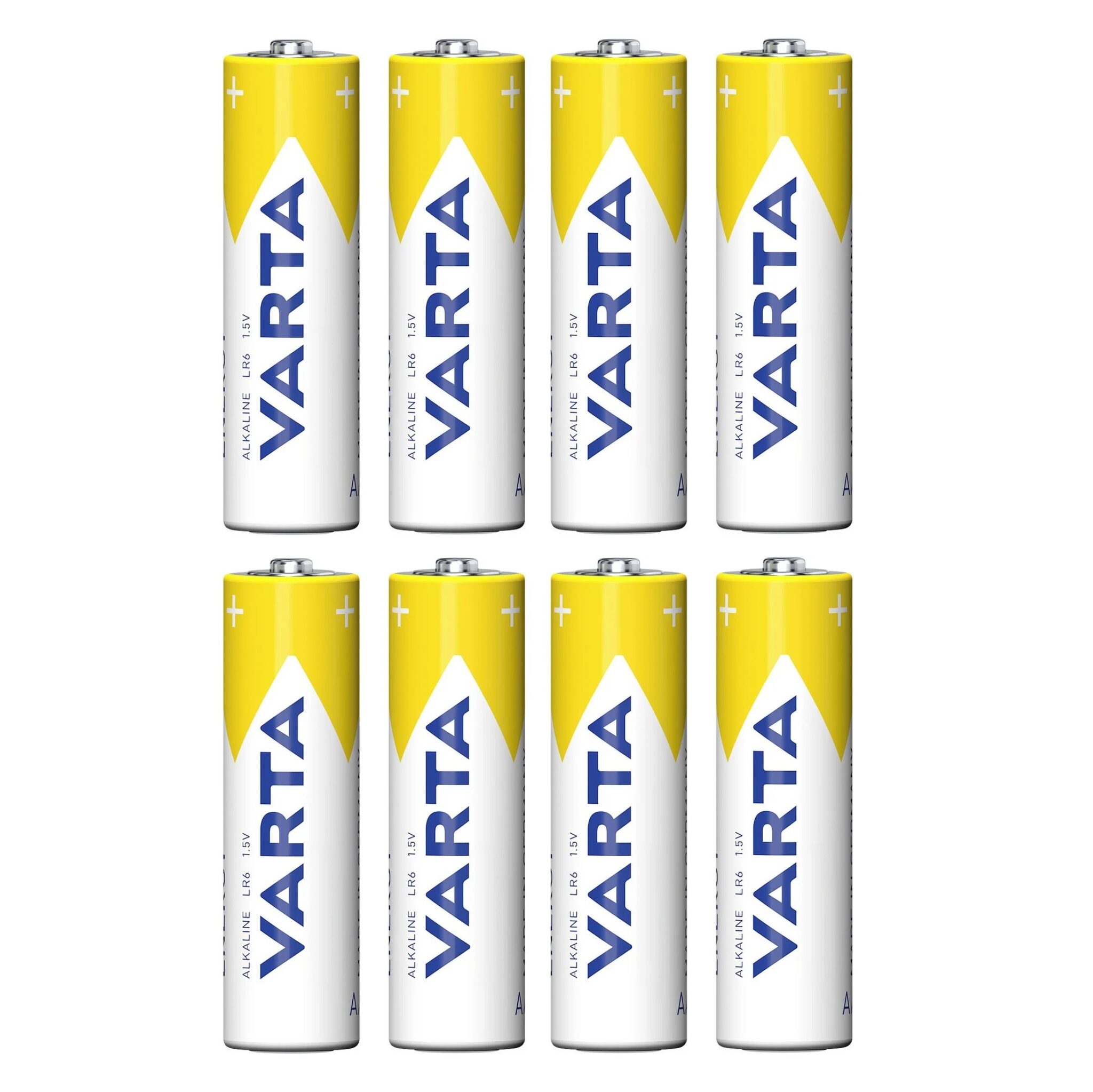 Varta Alkaline AA Batterijen - 8 stuks - nerf-pijltjes.nl