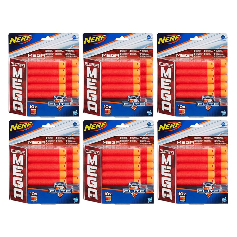 NERF N-Strike Mega Refill - 60 Mega pijlen - nerf-pijltjes.nl