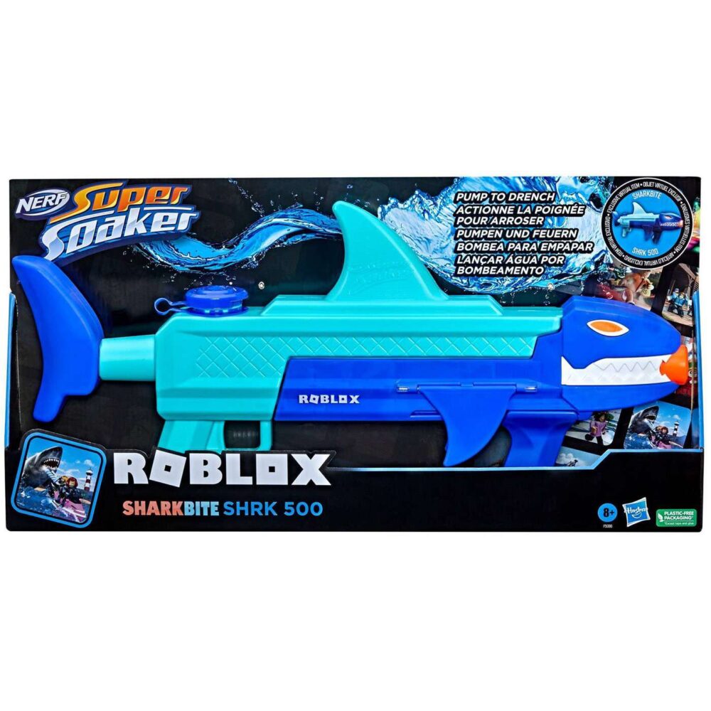 NERF Super Soaker Roblox Sharkbite SHR K500 Water Blaster - nerf ...