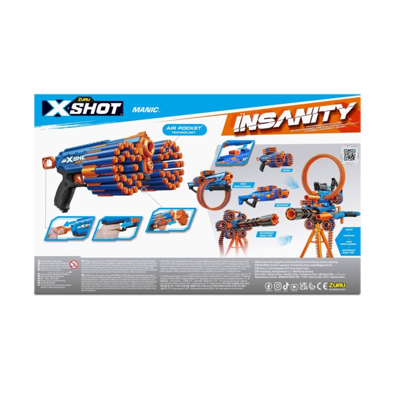 X-Shot Insanity Manic - nerf-pijltjes.nl