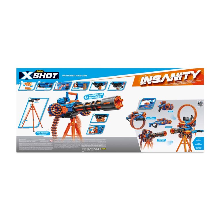 X-Shot Insanity Motorized Rage Fire - nerf-pijltjes.nl