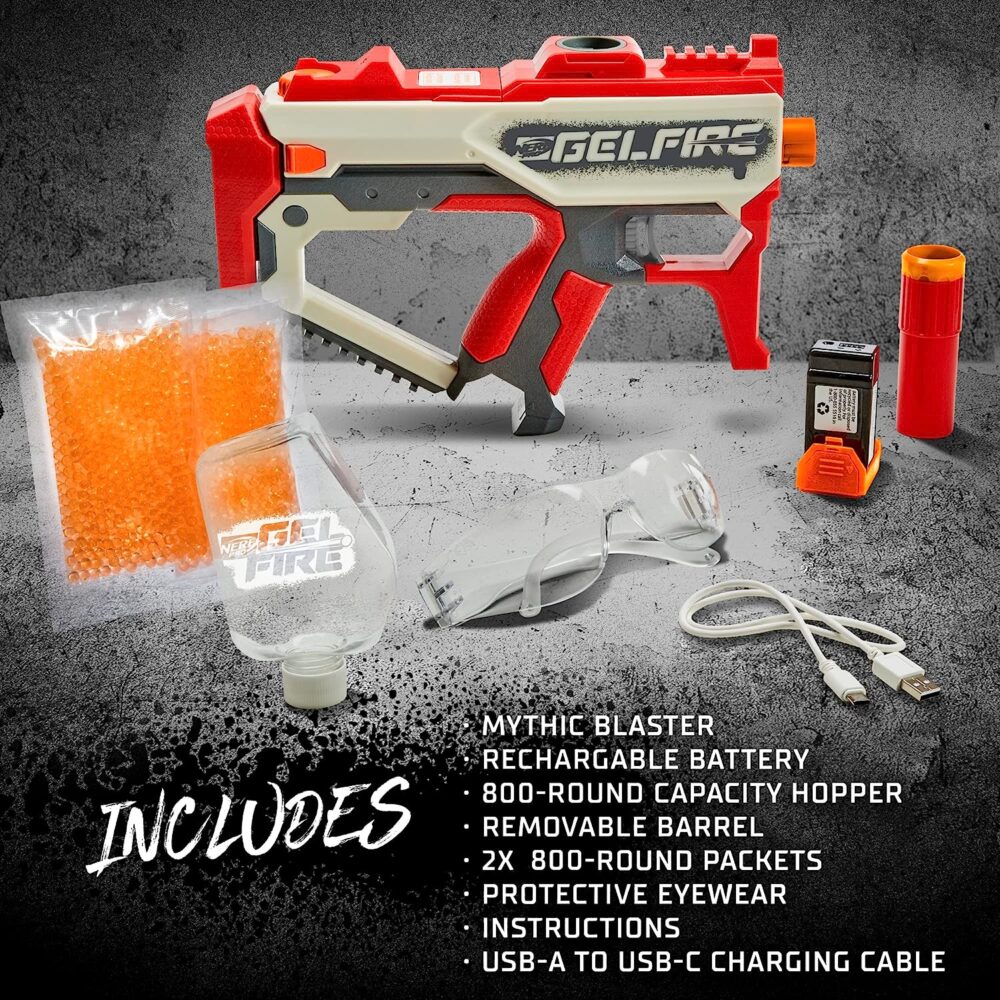 NERF Pro Gelfire Mythic - Motorized Gel Blaster - nerf-pijltjes.nl