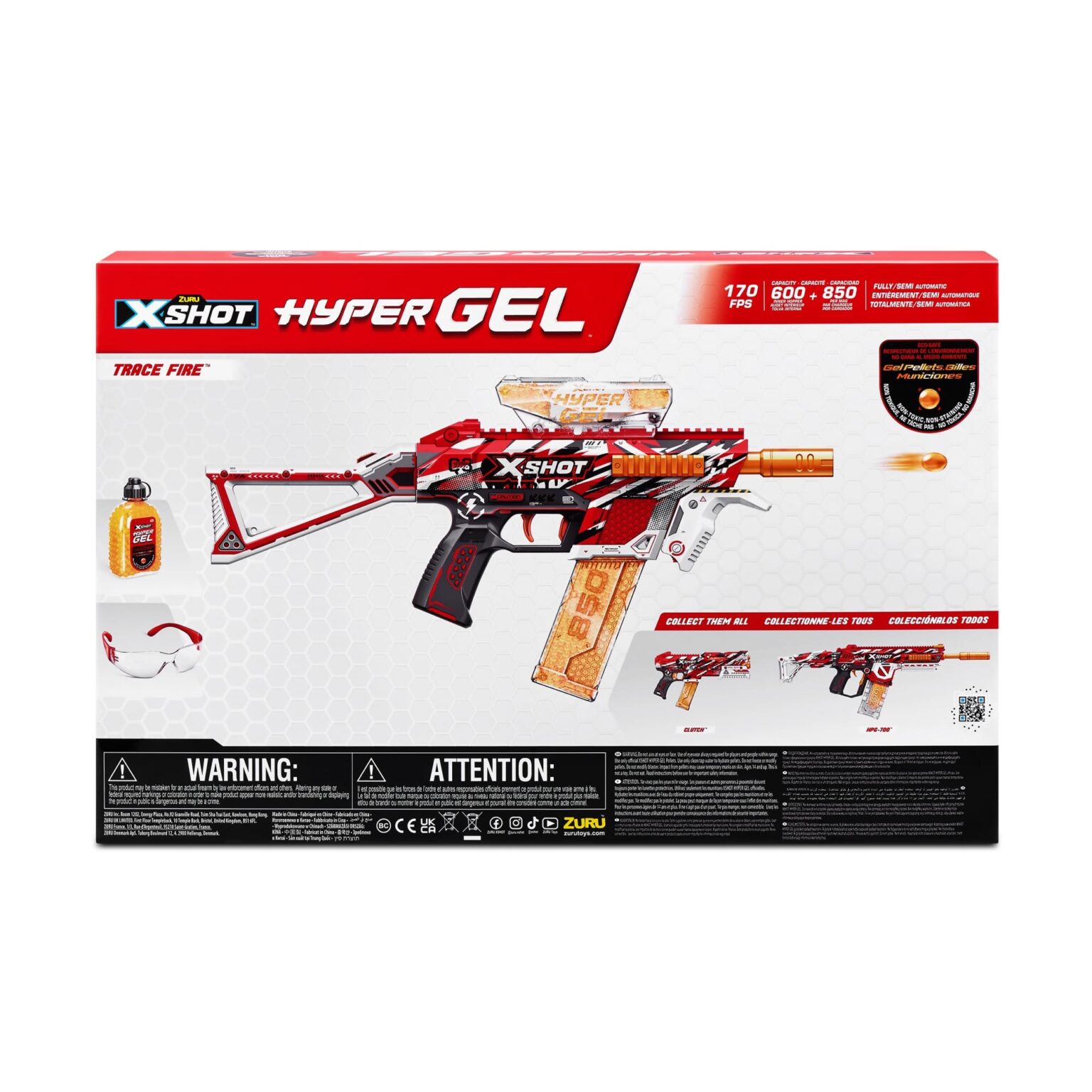 X-Shot Hyper Gel Trace Fire - Motorized Gel Blaster - nerf-pijltjes.nl
