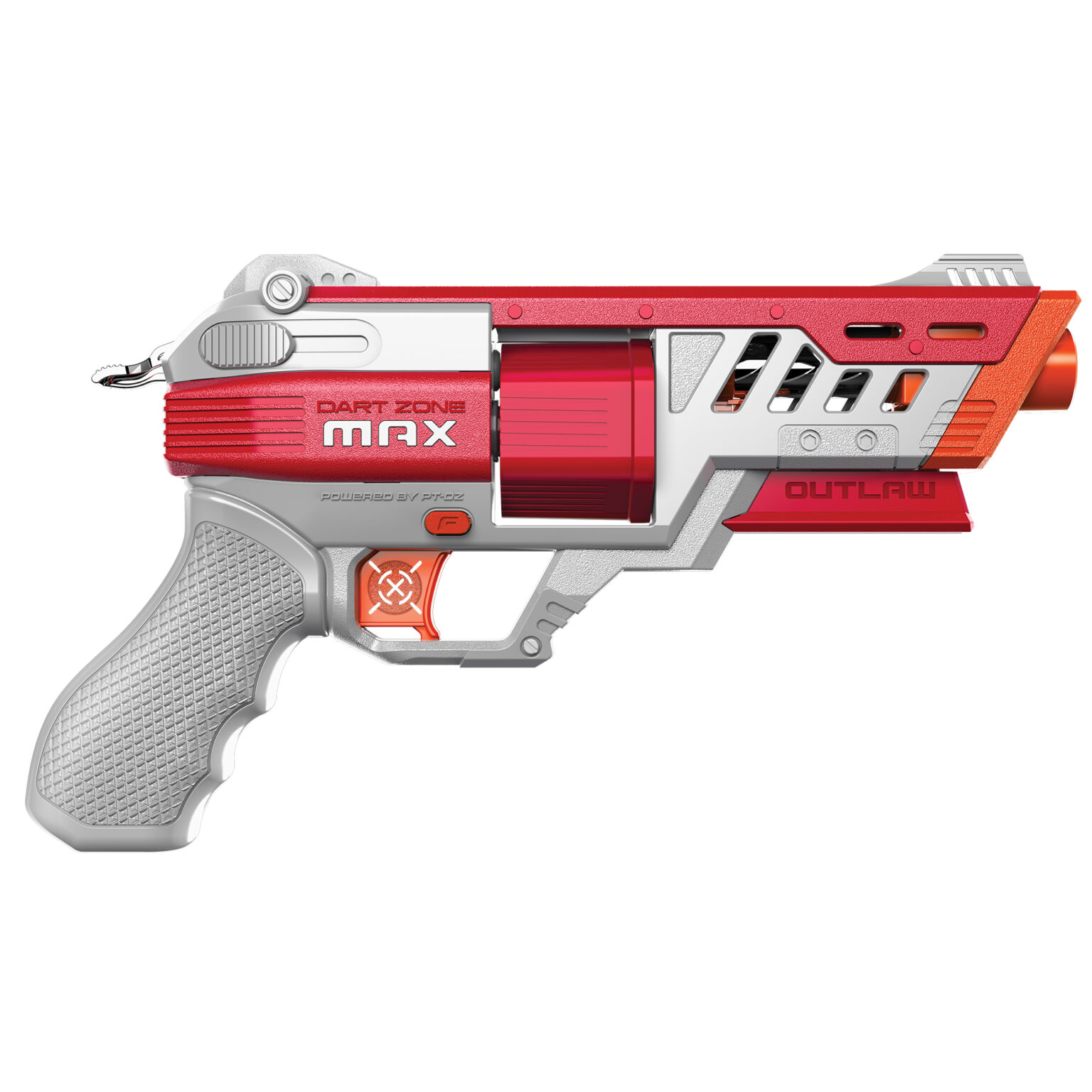 Dart Zone Max Outlaw - Rood - nerf-pijltjes.nl