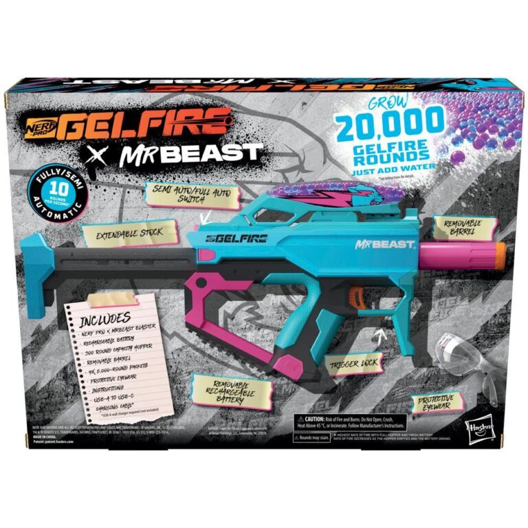 NERF Pro Gelfire x MrBeast - Motorized Gel Blaster - nerf-pijltjes.nl