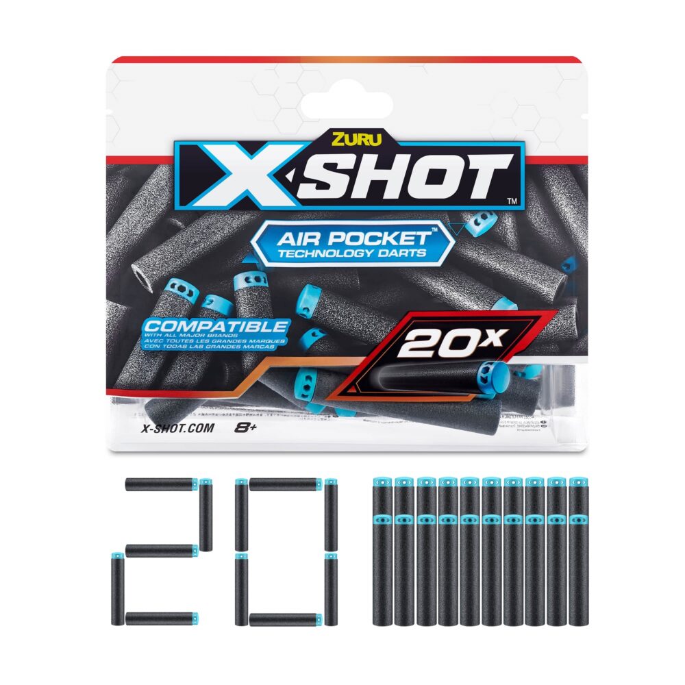X-Shot Air Pocket Technology Dart Refill - 20 pijltjes - nerf-pijltjes.nl