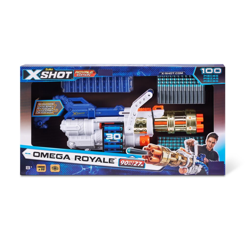 X-Shot Omega Royale met Pijltjesriem - nerf-pijltjes.nl