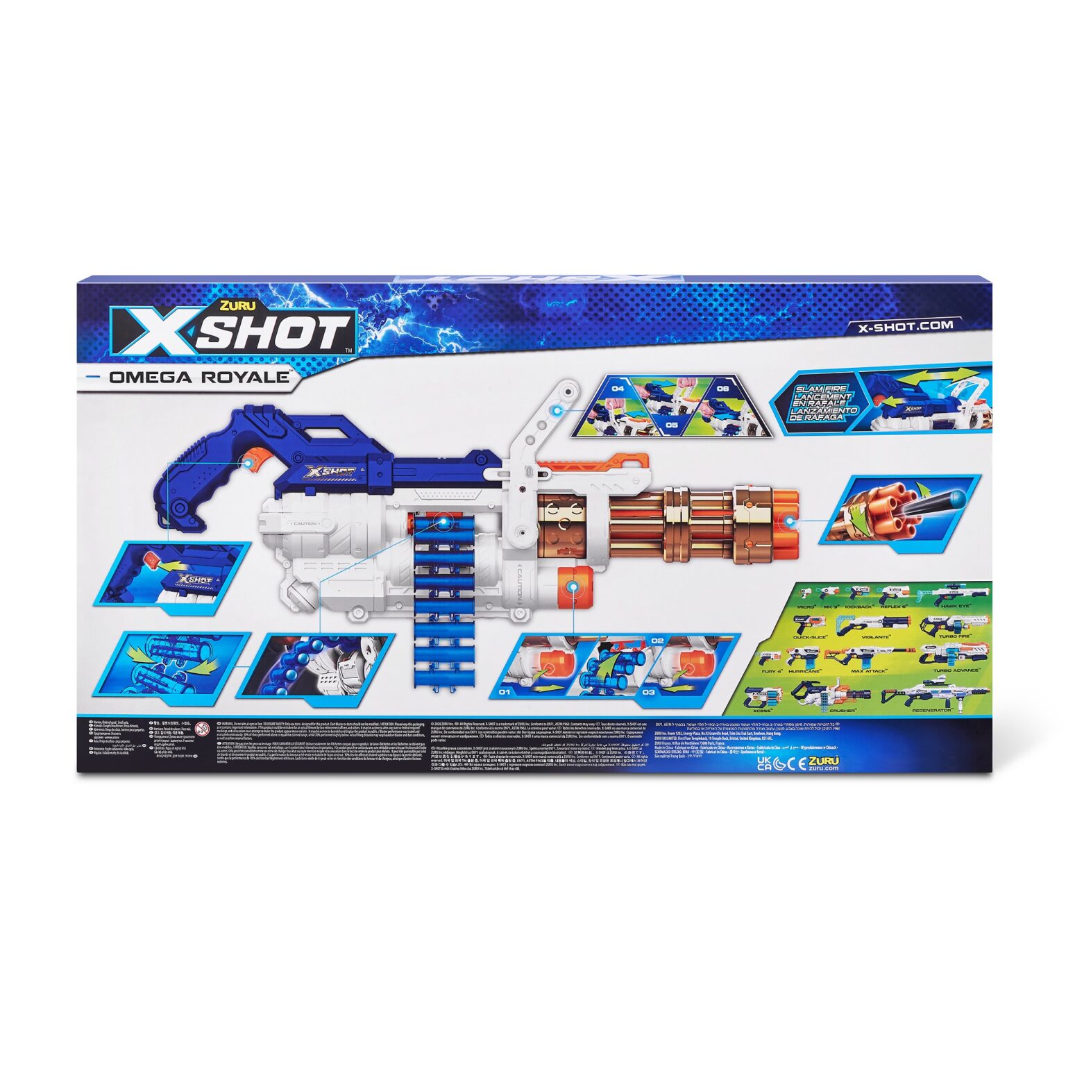 X-Shot Omega Royale met Pijltjesriem - nerf-pijltjes.nl