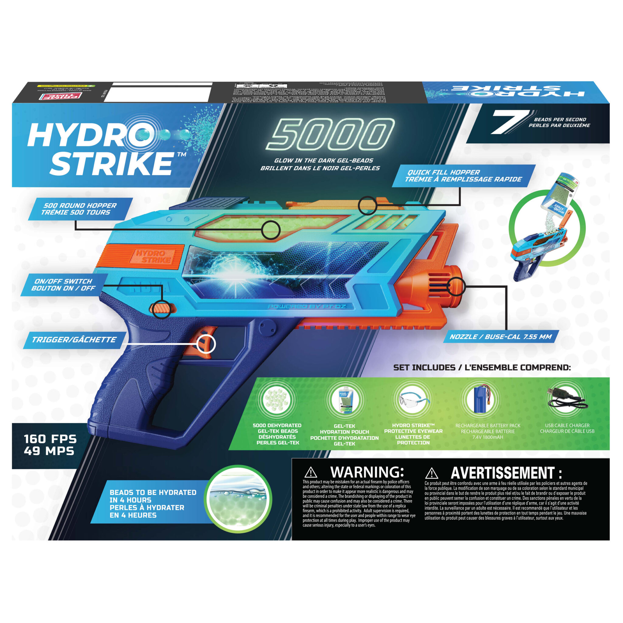 Hydro Strike Nova Pro - Motorized Gel Blaster - nerf-pijltjes.nl
