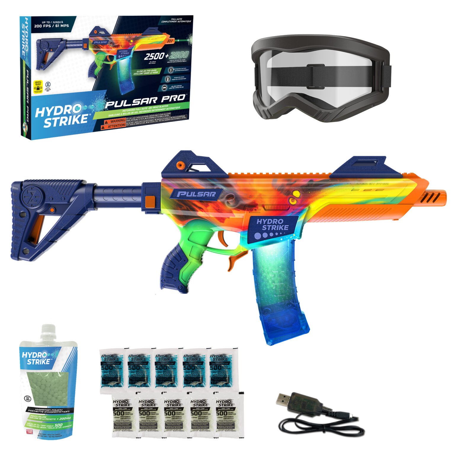 Hydro Strike Pulsar Pro - Motorized Gel Blaster - nerf-pijltjes.nl