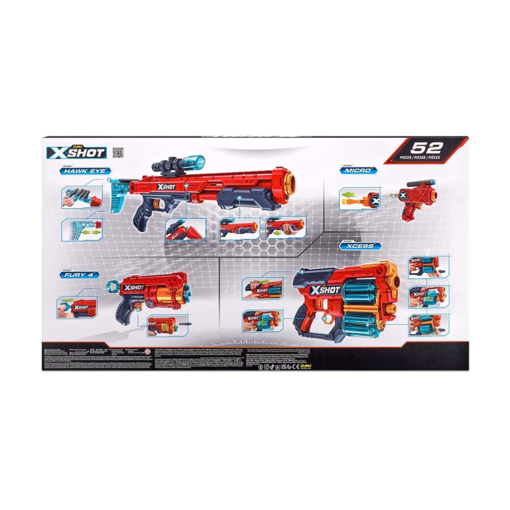 X-Shot Excel Combo Pack - Blaster Mix - nerf-pijltjes.nl
