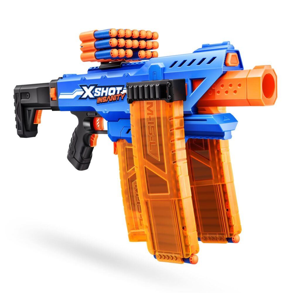 X-Shot Insanity Motorized Clip Mania - nerf-pijltjes.nl