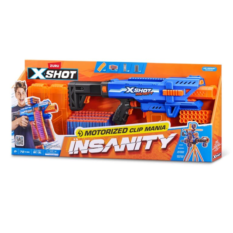 X-Shot Insanity Motorized Clip Mania - nerf-pijltjes.nl