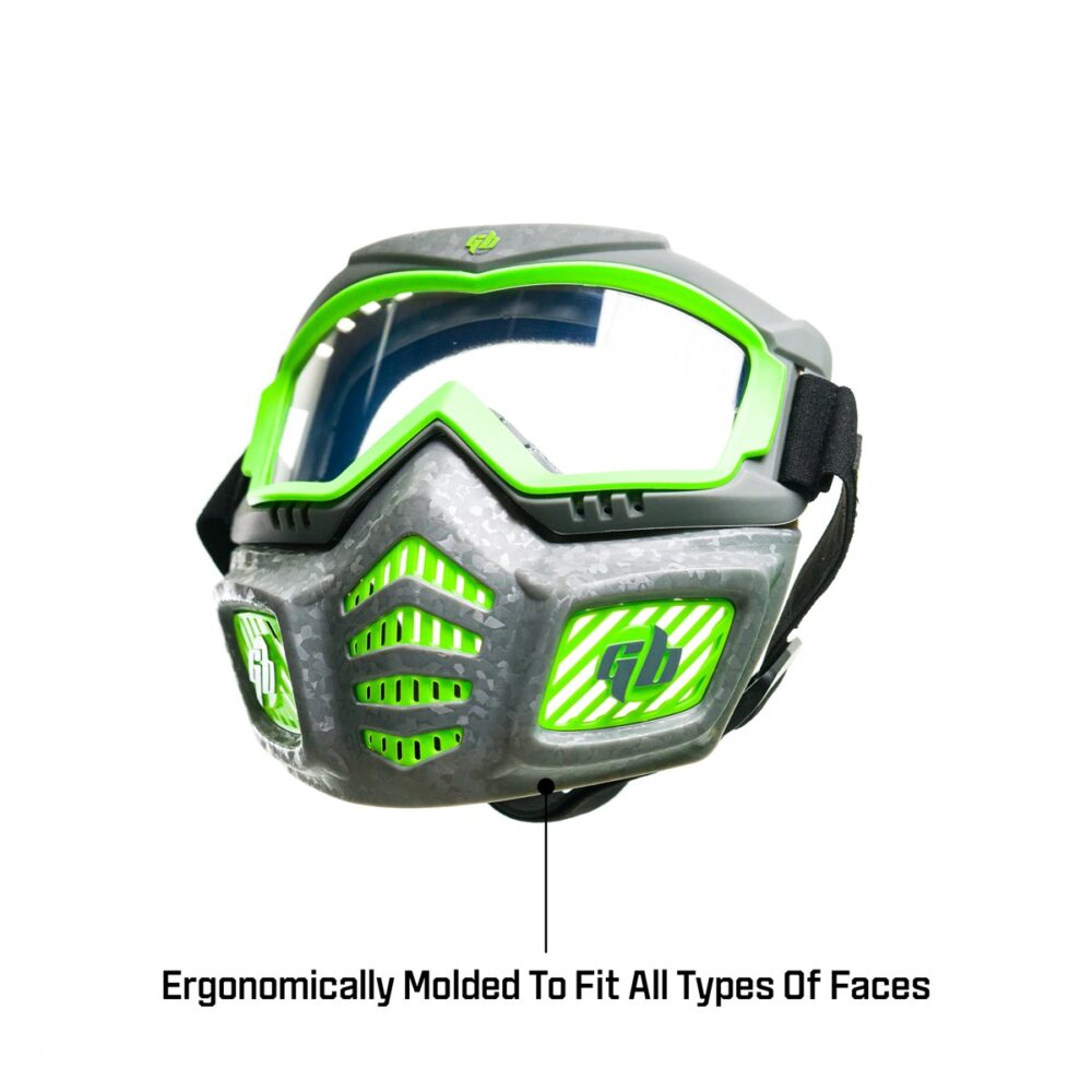 Gel Blaster Elite Face Mask - Glow In The Dark - nerf-pijltjes.nl