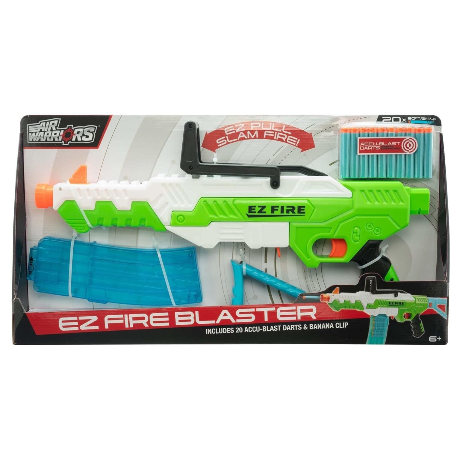 BuzzBee Air Warriors EZ Fire Blaster - nerf-pijltjes.nl